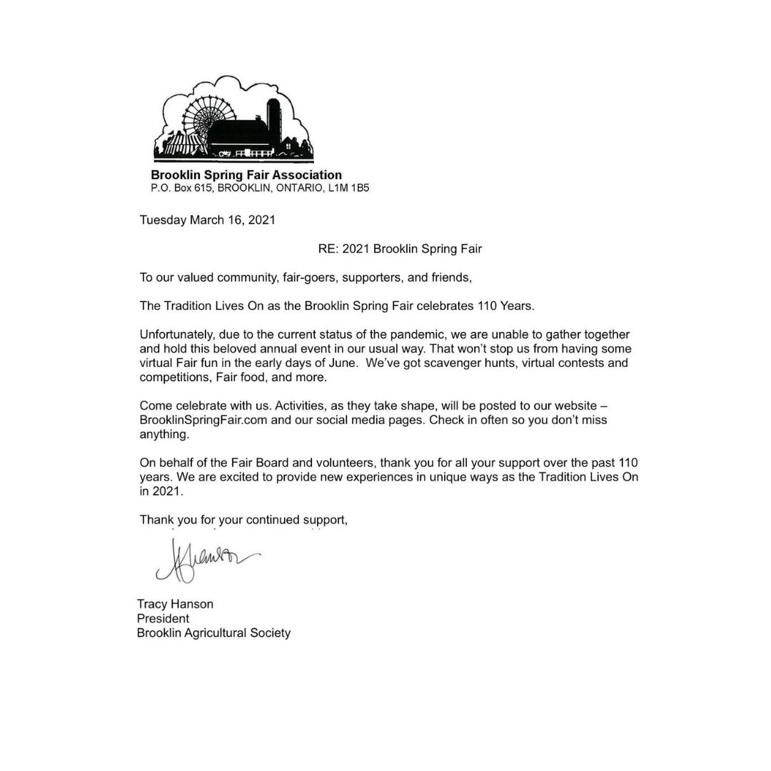 Brooklin Spring Fair